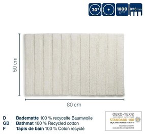 KELA Koupelnová předložka Megan 80x50 cm bavlna žula KL-23593