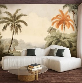Gario Fototapeta Tropické palmy u řeky Materiál: Vliesová, Rozměry: 200 x 140 cm