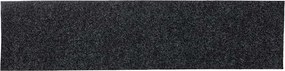 Schodové rohože samolepicí 15 ks 76 x 20 cm tmavě šedé obdélníkové 326925