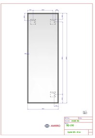 Amirro Zrcadlo na zeď do pokoje do ložnice do předsíně a na chodbu do koupelny nalepovací CRYSTAL 40 x 120 cm s fazetou 10 mm 901-240