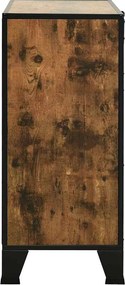 Úložná skříň rustikální hnědá 72 x 36 x 82 cm kov a MDF 335911