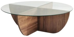 Designový konferenční stolek Balesego 90 cm vzor ořech