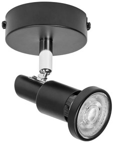 Černé LED stropní svítidlo GU10 3,4 W SPOT, teplá bílá