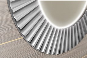 Sapho Sapho, PRIDE kulaté zrcadlo s LED osvětlením v rámu, průměr 90cm, stříbrná, PD952