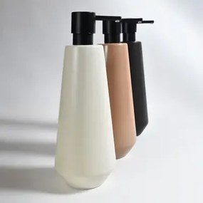 Spirella JOSHUA dávkovač mýdla matně černý / keramika / 650 ml