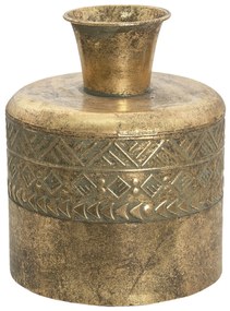 Zlatá antik dekorační váza Pater - Ø 21*25 cm