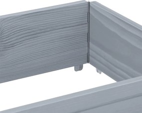 Zahradní truhlík šedý 150 x 50 cm masivní borové dřevo 3295437