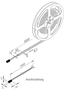 LED pásek Dynamic-Tape S IP54 2 700-5 000K 500cm