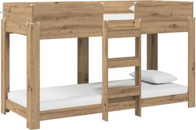 Patrová postel pro děti Artisanový dub 75 x 190 cm 3410546