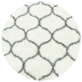 Ayyildiz Kusový koberec SALSA 3201, kulatý, Krémová Rozměr koberce: 120 cm KRUH
