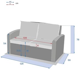 DEOKORK Ratanová sestava SANTORINI pro 4 osoby (šedá)