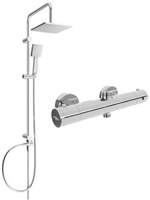Mexen Tord sprchový set s dešťovou sprchou a termostatickou sprchou Kai , chromová, 77150200-00