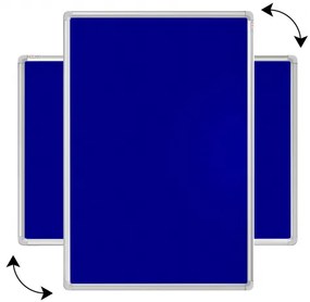 Allboards, Textilní nástenka 200x120 cm (modrá), TF2012N