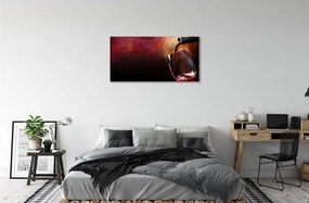 Obrazy na plátně červené víno 100x50 cm