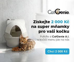 CatGenie A.I. robotická toaleta bez poklopu