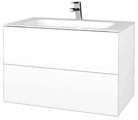 Dřevojas Koupelnová skříň VARIANTE SZZ2 80 Varianta: M01 Bílá mat / M01 Bílá mat