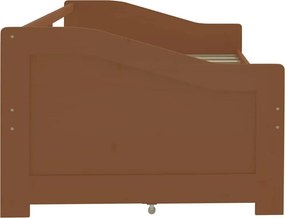 3místná válenda zásuvky medově hnědá masivní borovice 90x200 cm 322171