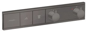 Hansgrohe RainSelect, baterie pod omítku na 2 spotřebiče, kartáčovaný černý chromová, 15380340