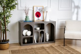 Kalune design Konzolový stolek LIVA antracitový