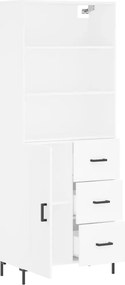 Skříň highboard bílá 69,5 x 34 x 180 cm kompozitní dřevo 3190021