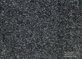 Breno Metrážový koberec NIKE 99 tmavě šedý, šíře 400 cm, Šedá