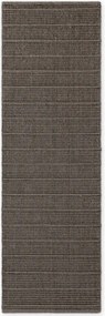 Tmavě šedý/tmavě hnědý ručně tkaný vlněný běhoun 80x250 cm Camden Parker – Ted Baker