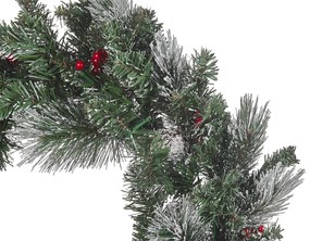 Podsvícený vánoční věnec ⌀40 cm zelený WAPTA Beliani