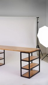 Wooded Pracovní stůl Arvada z masivu DUB 140x65 cm