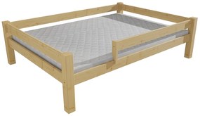 Vomaks Dětská postel 8X8 01D se zábranou Rozměr: 140 x 200 cm, Barva: surové dřevo