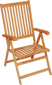 Skládací židle 4 ks, polštáře s červeným kostkovaným vzorem, masivní teakové dřevo 3065543