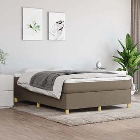 Rám postele s boxspringem taupe 140 x 200 cm textil 3120965