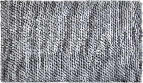 LineaDue PUNTO - Koupelnová předložka stříbrná šedá Rozměr: 60x100 cm