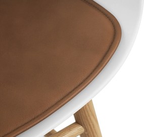 Polstr na židli Form kožený karamelový
