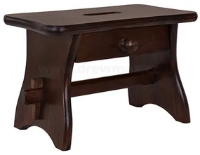 Drewmax KT255 - Dřevěná stolička v.25cm - Ořech