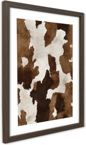 Tištěný obraz s rámem 30x40 cm Cowhide – Styler