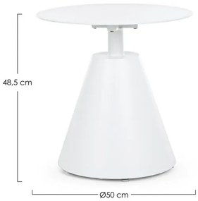 BIZZOTTO kulatý stolek ALOHA ø50 cm bílý 0660373