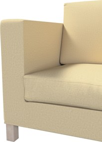 Potah na pohovku IKEA  Karlanda 3-místná nerozkládací, krátký barva béžová látka lesklé, pletený vzor