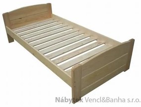 dřevěná jednolůžková postel z masivního dřeva Baltic chalup