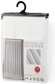 ZÁCLONA NA PÁSCE MARGO 300X270 CM BÍLÁ