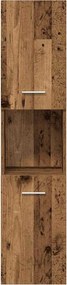 3dílná koupelnová sestava old wood kompozitní dřevo 3328591