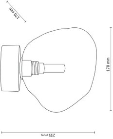 Stropní svítidlo LAVA 1xG9/8W/230V bronzová/kouřová béžová