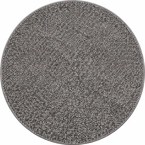 Vopi, Kusový koberec Madrid šedý kruh, 400x400 (průměr) kruh, šedá, chodba / předsíň