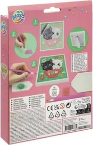MOXY Diamantové malování na rámu Kočičky 15x15 cm / od 6 let