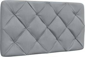 Rám postele bez matrace světle šedý 90 x 200 cm textil 3310573