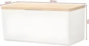 Tesa Baboo Box M bílo-béžová / Úložný box / bez vrtání / nosnost 3 kg