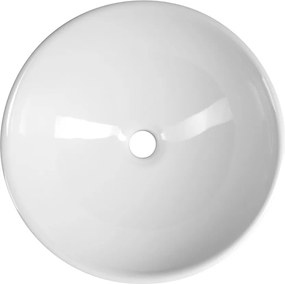 Aqualine Aqualine, Keramické umyvadlo na desku, průměr 40cm, bílá, 40155