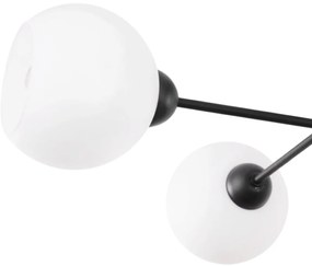 Stropní svítidlo Eliza, 4x bílé skleněné stínítko, B