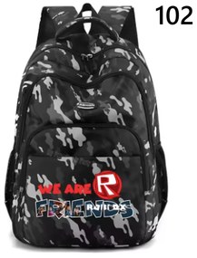 Školní batoh ROBLOX - černý maskáč (camouflage) Motiv: 102