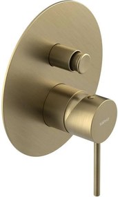 Sapho Ultramix - Baterie pod omítku, pro 2 spotřebiče, s tělesem, matná zlatá UT042G