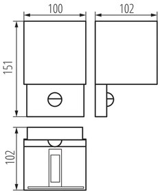 Kanlux 28994 - LED Venkovní nástěnné svít. se senz. REKA LED/7W/230V IP54 antr.